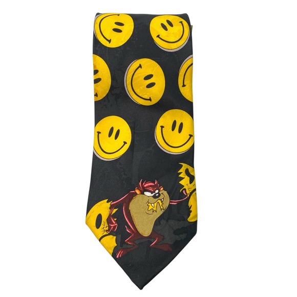 Accessories | Looney Tunes Mania Taz Smiley Face Necktie 10 Polyester ...